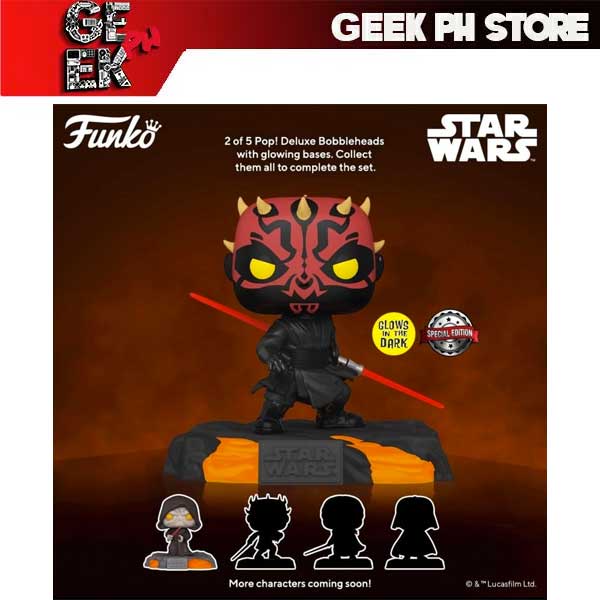 Funko Funko POP Deluxe : Star Wars Sith- Darth Maul Glow in the Dark ...