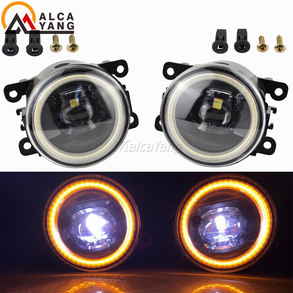 Angel Eyes Fog Lamp Assembly Super Bright Fog Light For Ford Focus MK2 ...