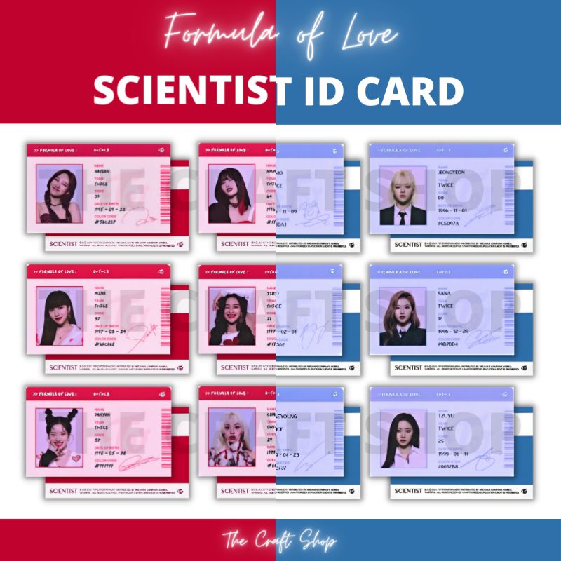 FANMADE TWICE Scientist Card (NOT PVC - Read Description) | Shopee ...