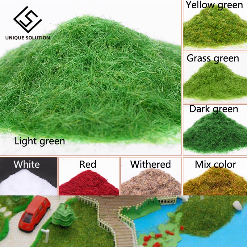 Static Grass Powder Turf Flocking Nylon Toy Model Scene Making 60g six ...