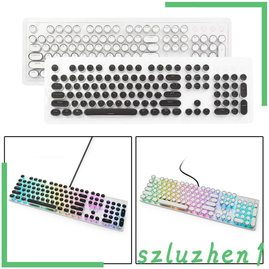 [ ech] Crystal Round Keycaps Keycap Set Gaming Keyboard Retro ...