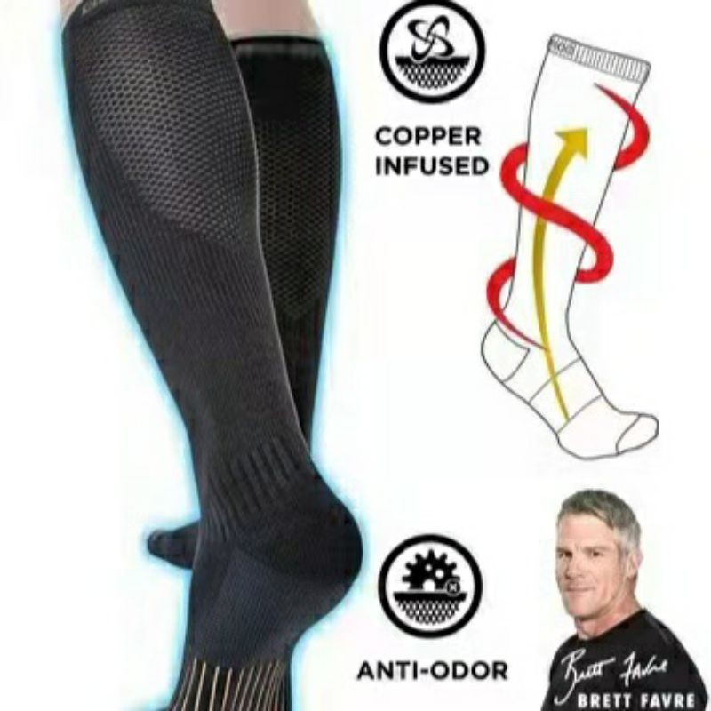 3 Pairs Set Copper Energy Compression Socks | Shopee Philippines