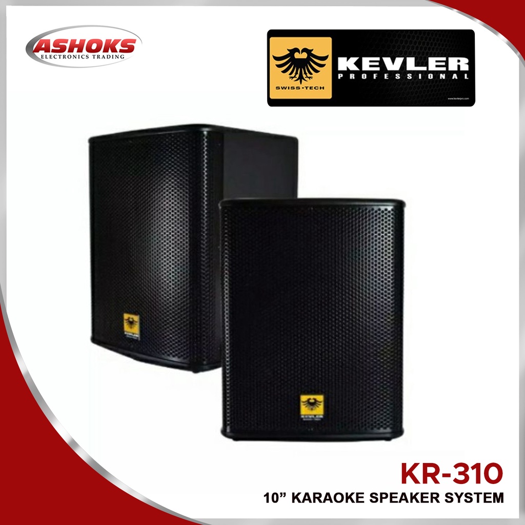 Kevler KR-310 Karaoke Speaker System 10 inch 450W x 2 Kevler Speaker ...