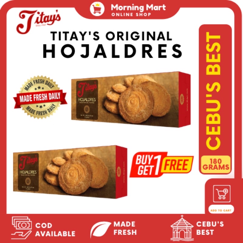 BUY 1 TAKE 1 TITAY'S SPECIAL HOJALDRES 180grams | Best Pasalubong and ...