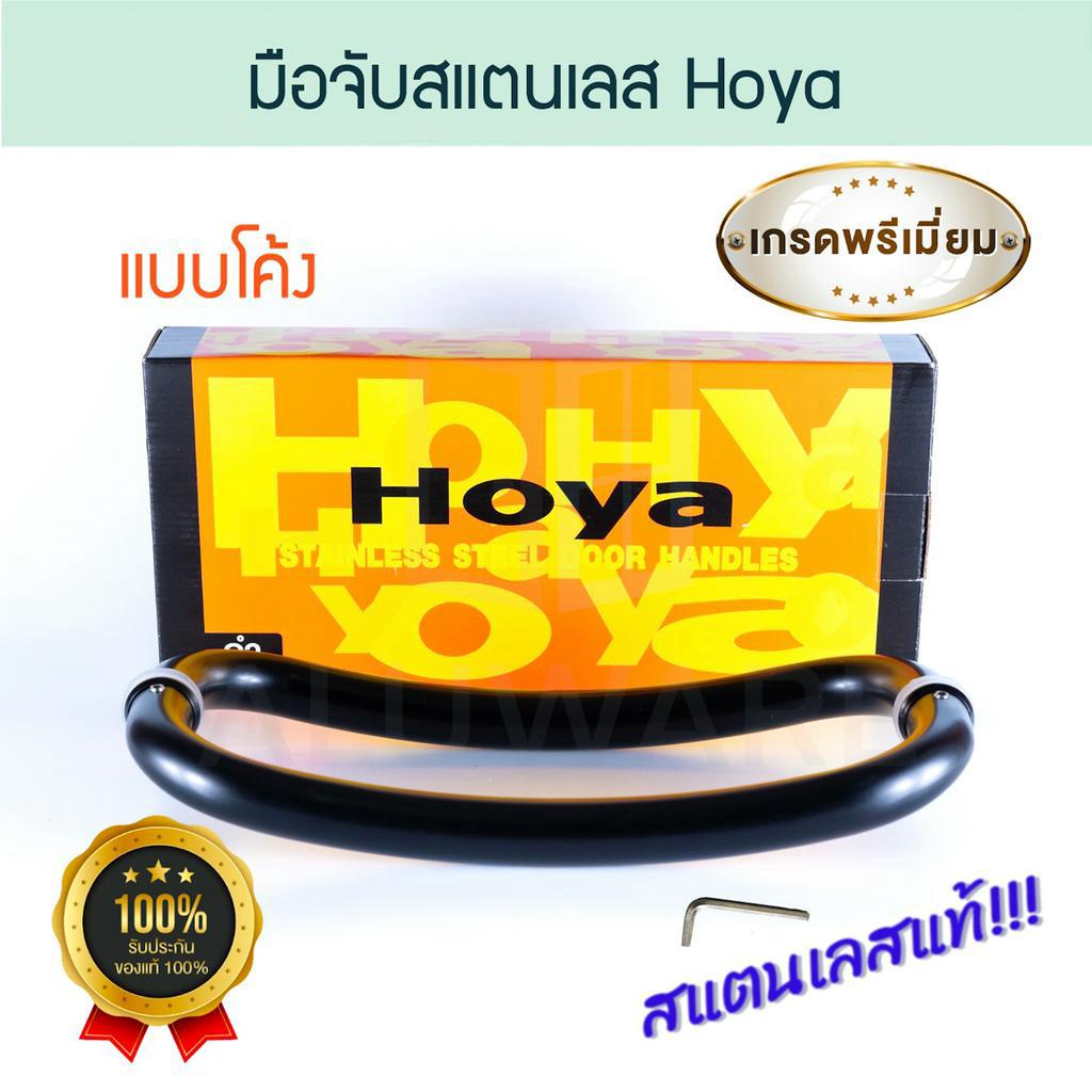 Stainless Steel Hoya Handle Black Curved Glass Door Swing Aluware AW176 ...