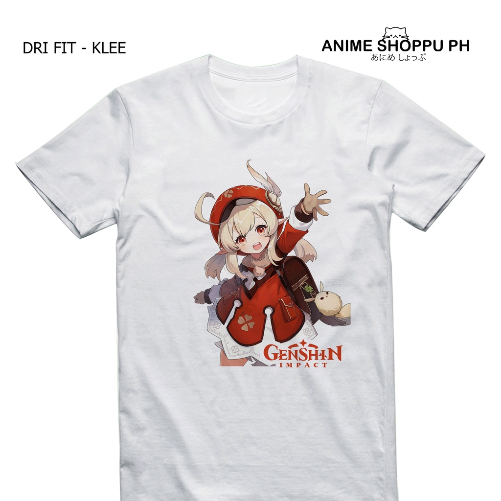 Genshin Impact KLEE , QIQI DRI-FIT Anime Shoppu PH | Shopee Philippines