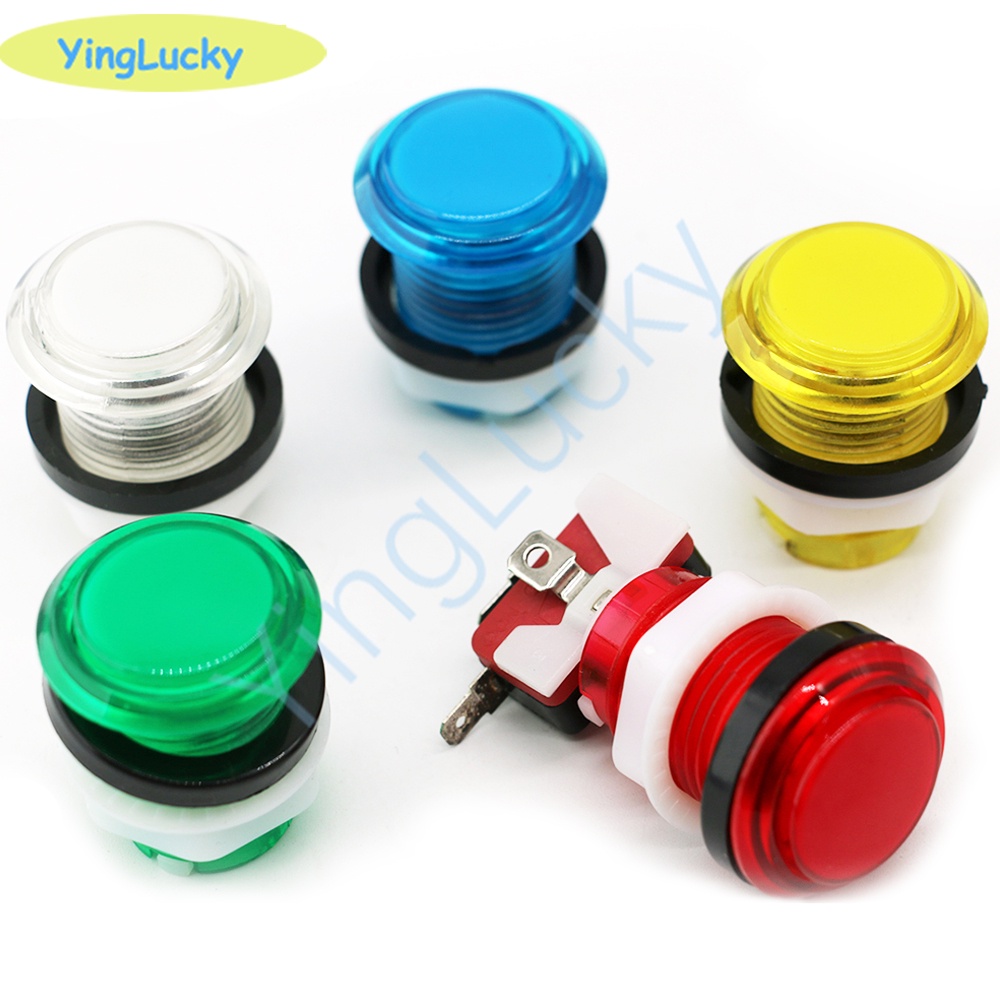 50pcs Arcade Led Button 33mm12V Led Clear Button For Arcade Cabinet ...