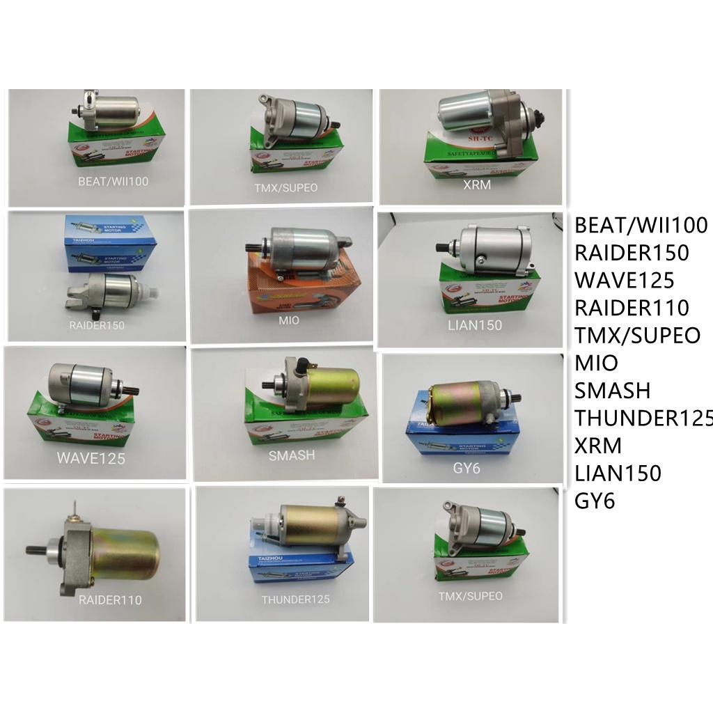 MOTORCYCLE STARTER MOTOR ASSY,WAVE125,MIO,THUNDER125 XRM,SMASH LIFAN150 ...