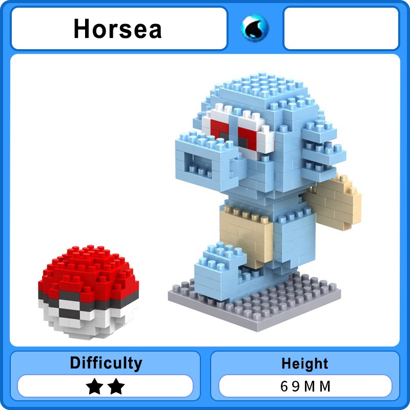 Nano Blocks Pocket Monster Building Blocks Pikachu Charmander Bulbasaur ...