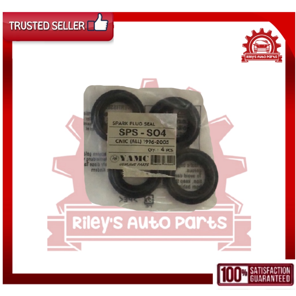 SPARK PLUG SEAL FOR ALL HONDA CIVIC 96-05/CITY 96-02 SET(4pcs) | Shopee ...