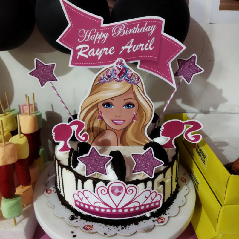 BARBIE PERSONALIZED NAME CAKE TOPPER | Shopee Philippines