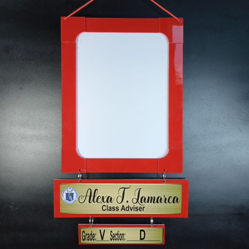 Customize Class Program holder Door Nameplate | Shopee Philippines