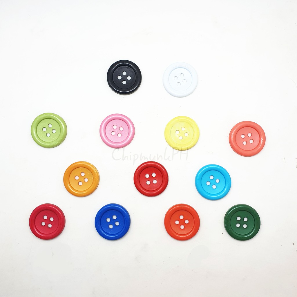 Big Plastic Buttons 45mm Butones 4 holes | Shopee Philippines