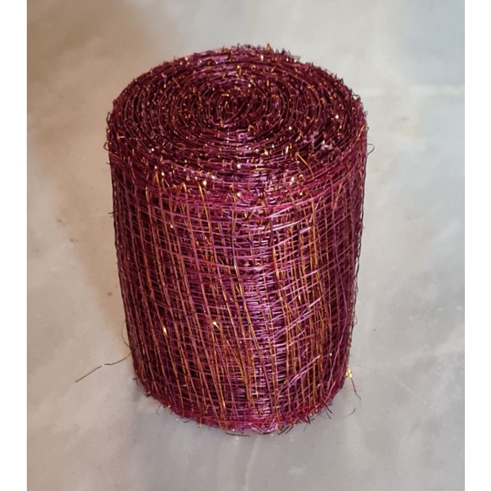3" Metallic Sinamay Roll with Gold Trim per Roll (8Yards) | Shopee ...