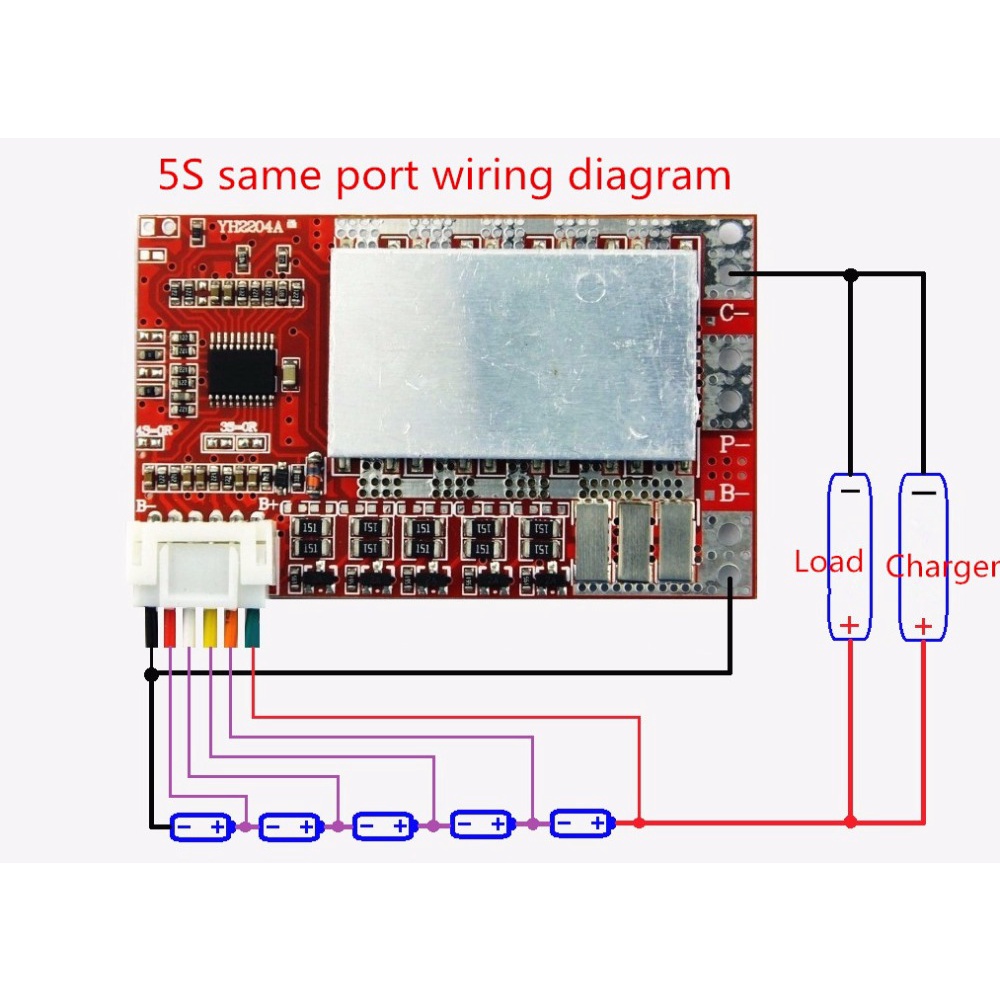 3S 4S 5S 50A BMS Board/ 55A 3.7V Lithium Battery Protection Board/3.2V ...