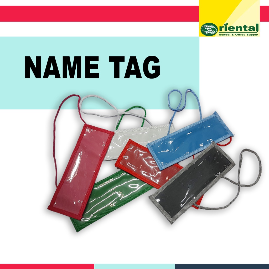 Name Tag with Lace - Clear Plastic with Syntethic Polyester for Name ...