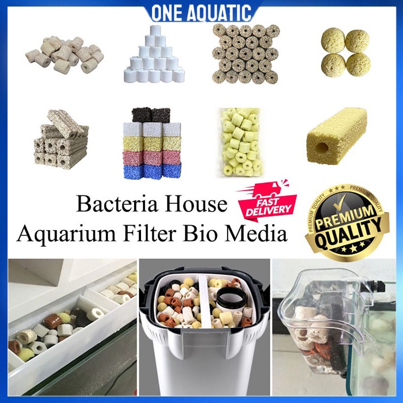 Bacteria House Aquarium Filter Bio Media-Ring&Ball (500g) | Shopee ...
