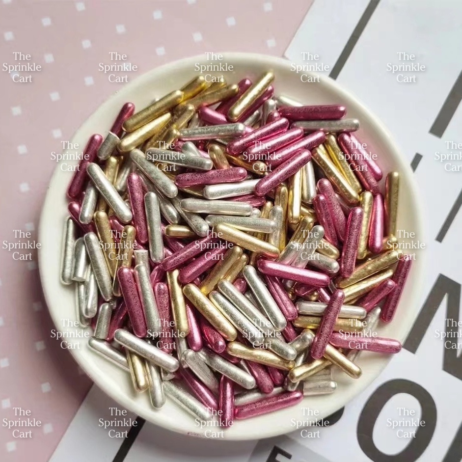 [NEW DESIGNS] Edible Sprinkles Dragees Rods Capsule for Cake decoration ...