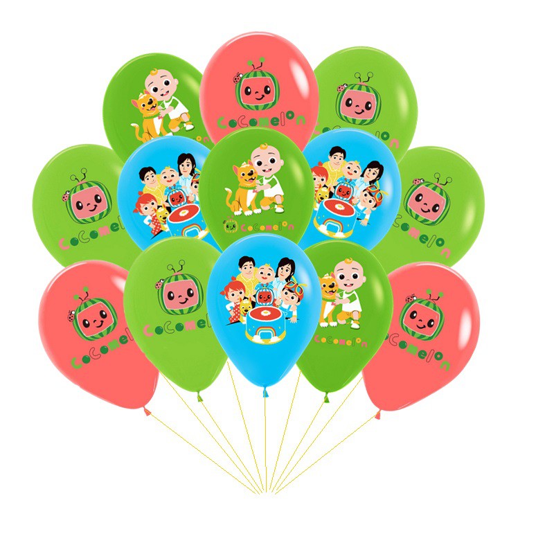 12 pcs Coco- melon Balloons Coco melon Theme Party Decorations Themed ...