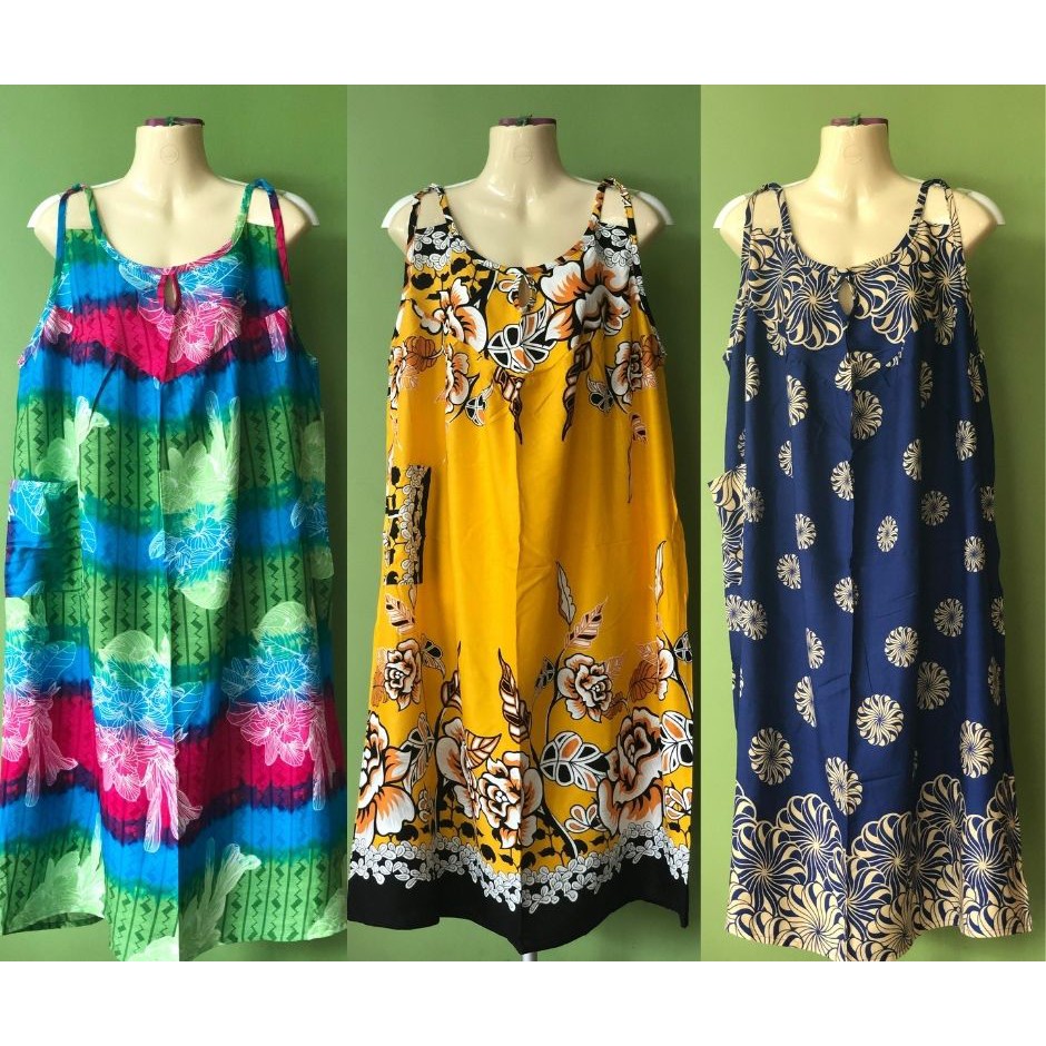 XL-3XL Daster Pambahay Dress (Spag Strap) | Shopee Philippines