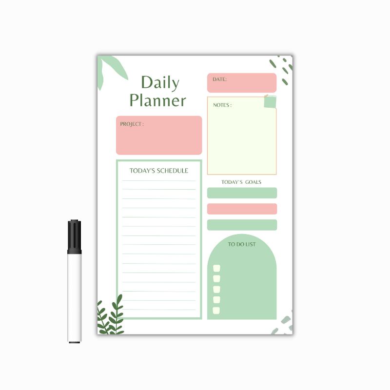Reusable Daily Planner Board (laminated erasable) | Shopee Philippines