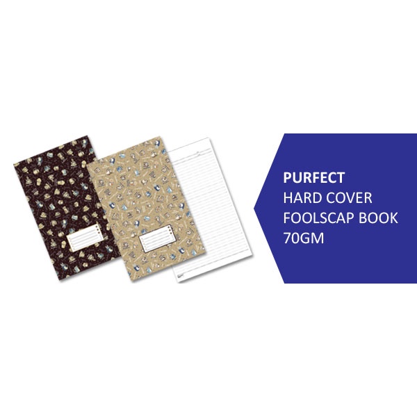 PURFECT Hardcover Foolscap Book F4 70gsm 200P | Shopee Philippines