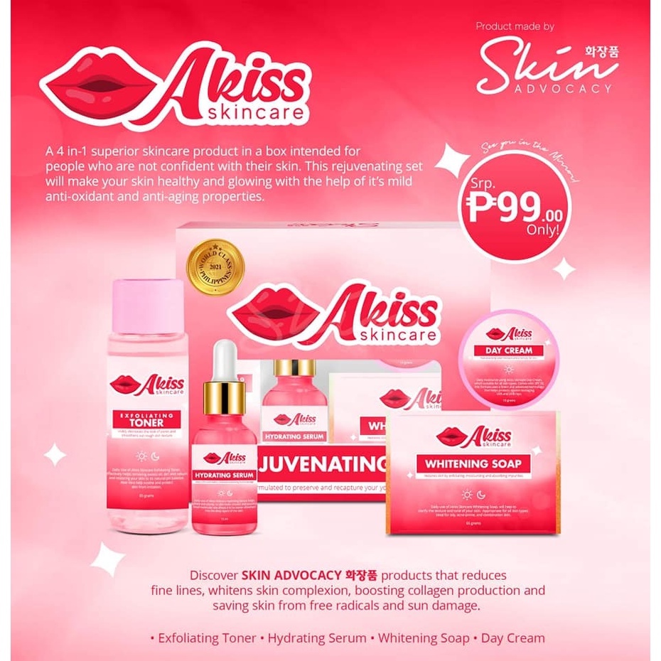Akiss Rejuvanating set | Shopee Philippines