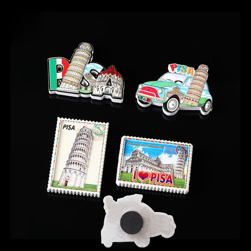 Magnetic PISA Refrigerator Sticker Home Decor Travel Souvenirs Leaning ...
