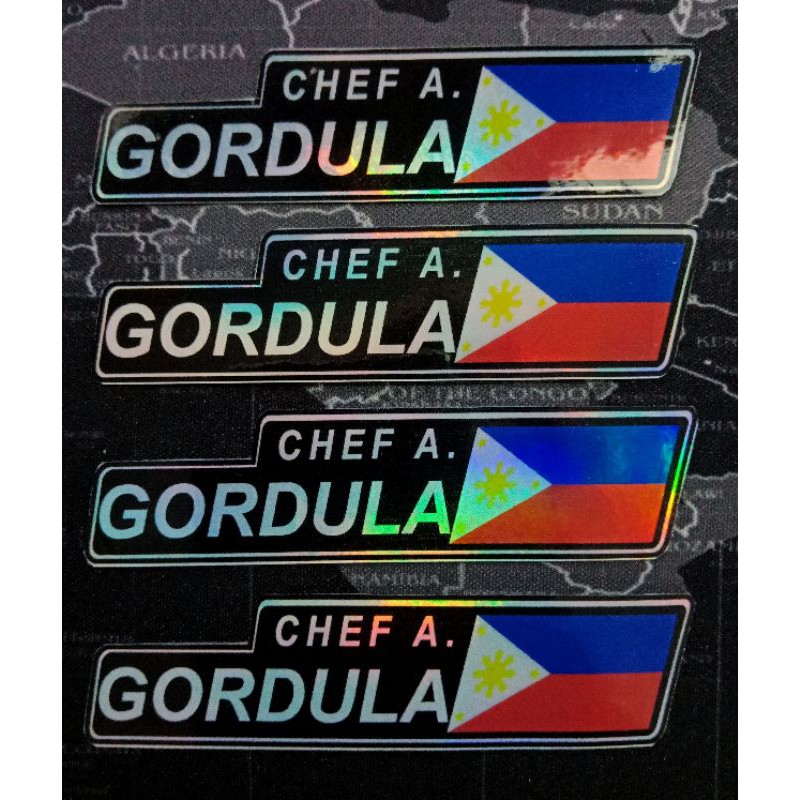 Philippine Flag Laminated Stickers with Customized Name | Shopee ...