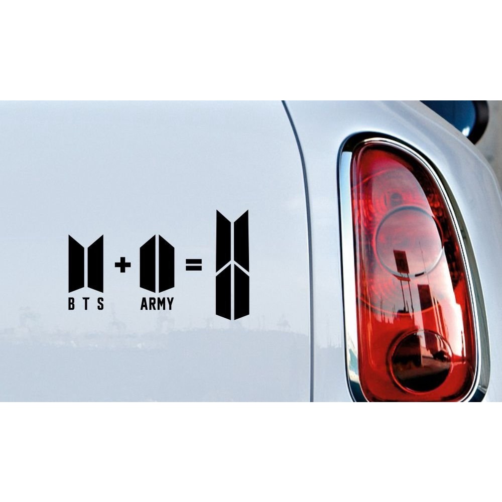 BTS Army NEW Logo Equation Version Car Decal Bumper Sticker for Car ...