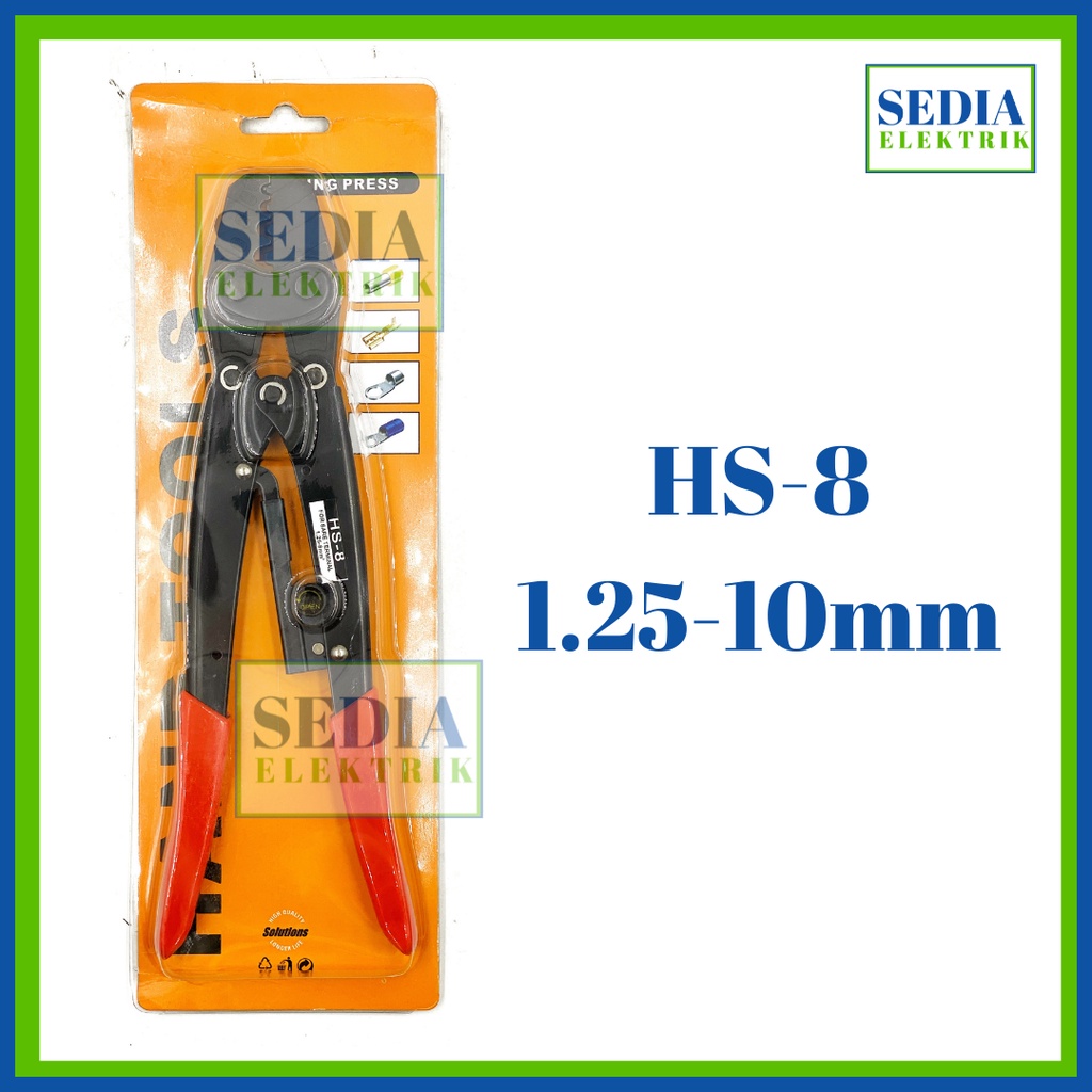 Crimping Tools HS-8 HS-08CN HS 08 8 1.25-8MM Cable Skun Crimping Pliers ...