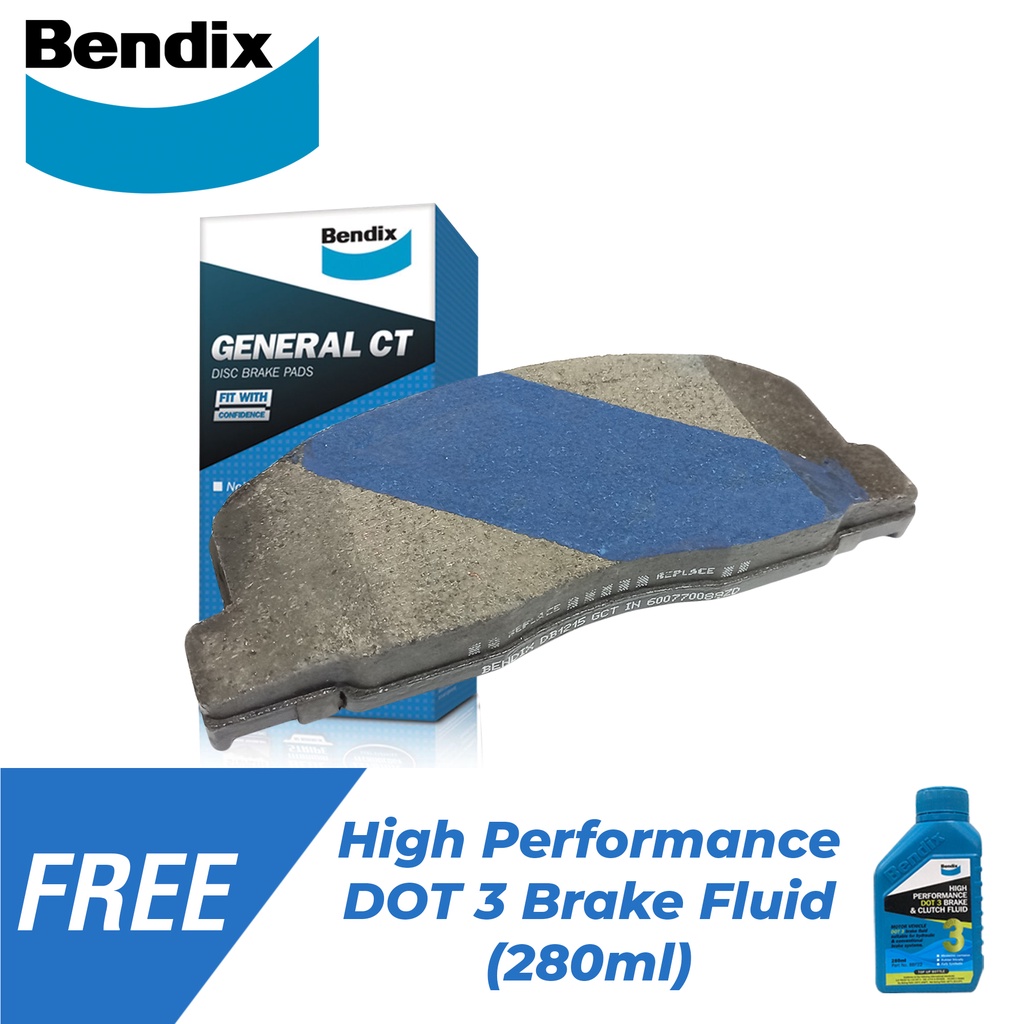 Bendix Brake Pads GCT DB1215 Front Set for Toyota Previa, Estima, Lucida and Emina 1990-1992 ...