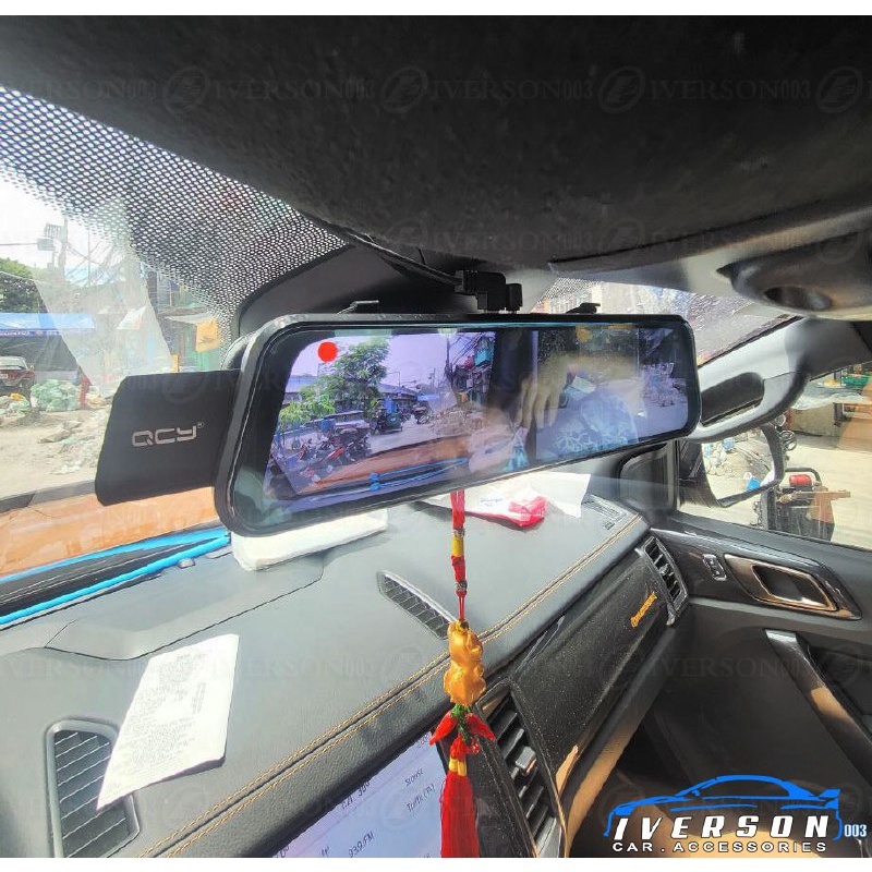 QCY F11+ 2K Dash Cam 9.66" In Touch Screen Quad HD G-Sensor Loop Record ...