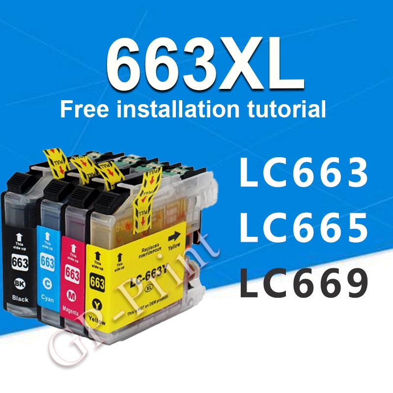 for Brother MFC-J2320 MFC-J2720 Printe LC 663 ink Cartridge LC663 LC669 LC665 lc 663 lc 669 ...