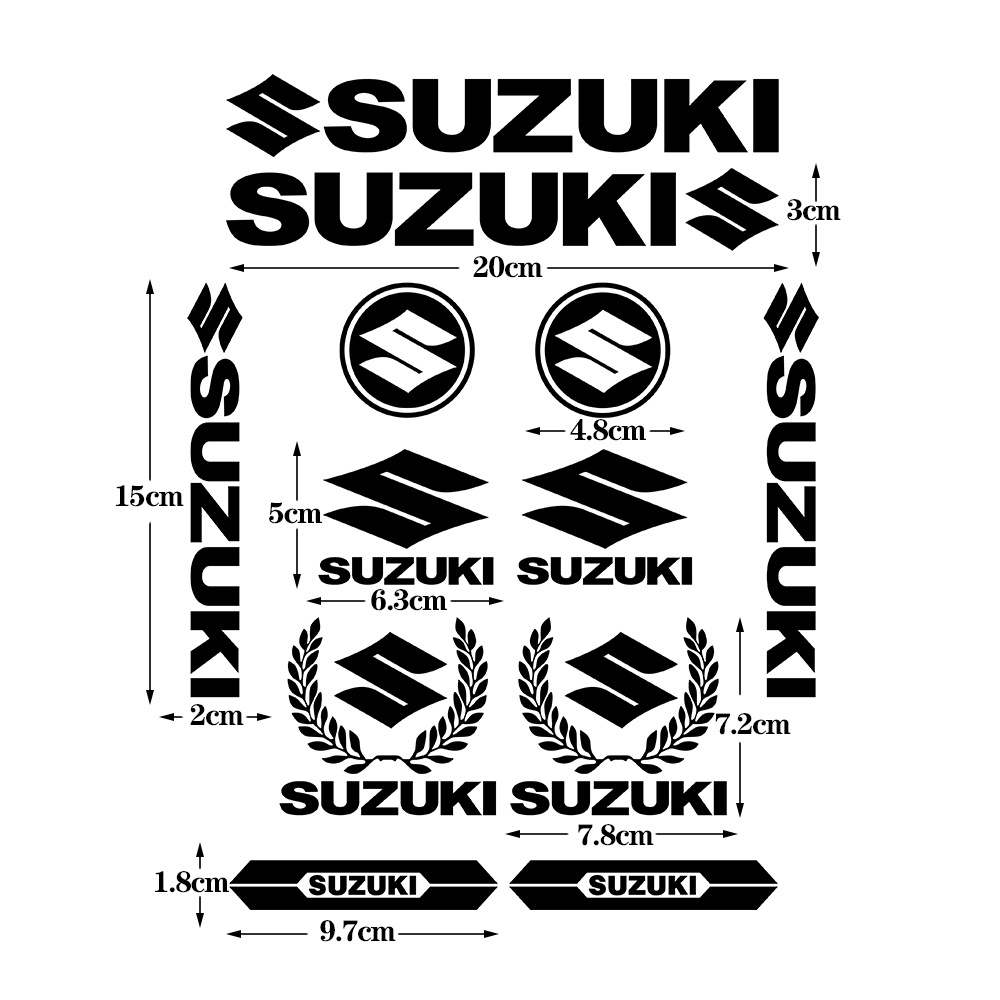 Suzuki Motorcycle Sticker Car Body Sticker Waterproof Sun Protection ...