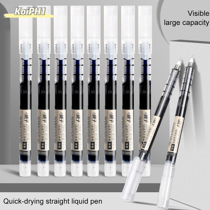 Straight Liquid Rollerball Gel Gel Pen 0.5 Needle Tube Quick Dry ...