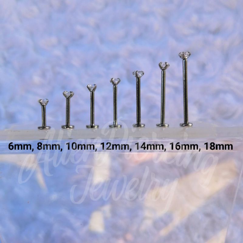 Rhinestone Labret | 6mm 8mm 10mm 12mm 14mm 16mm 18mm | Shopee Philippines