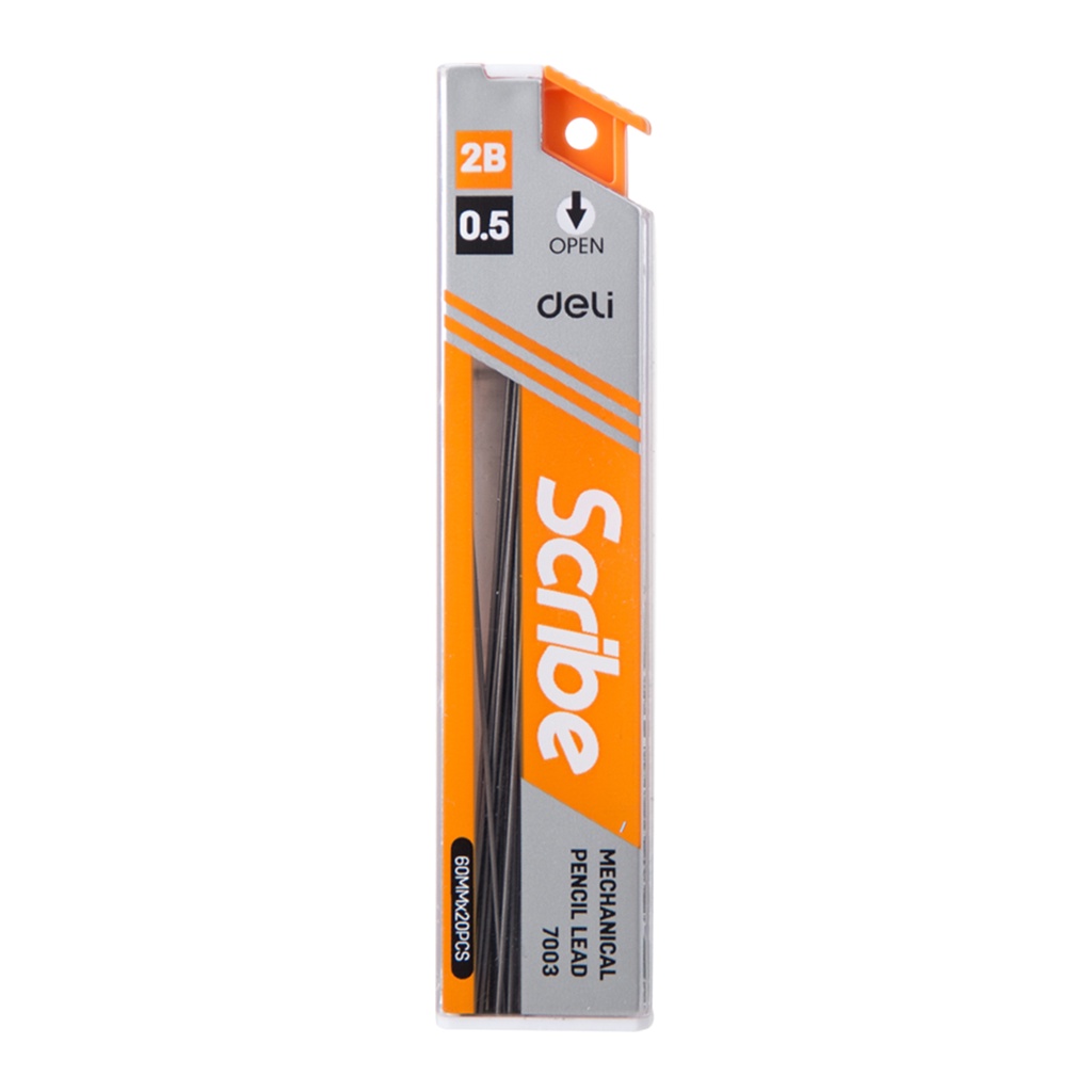 Deli 0.5mm 2B Mechanical Pencil Graphite Refill Replacement Pencil Lead ...