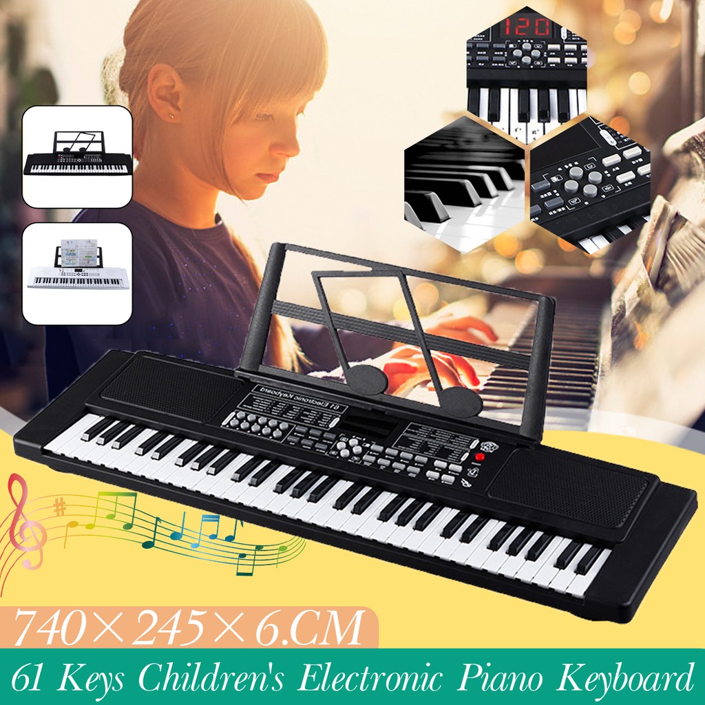 61 Keys Digital Music Electronic Keyboard Electric Piano Organ ...
