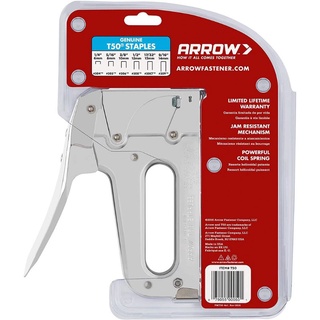 Arrow T50 Professional Staple Gun Tacker HD Stapler T-50/ Staple Bullet ...