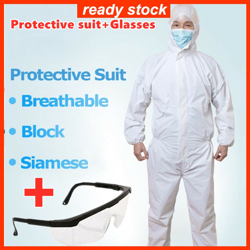 Medical Coveralls 170-185cm XL-XXL Anti saliva Protection Non-woven ...