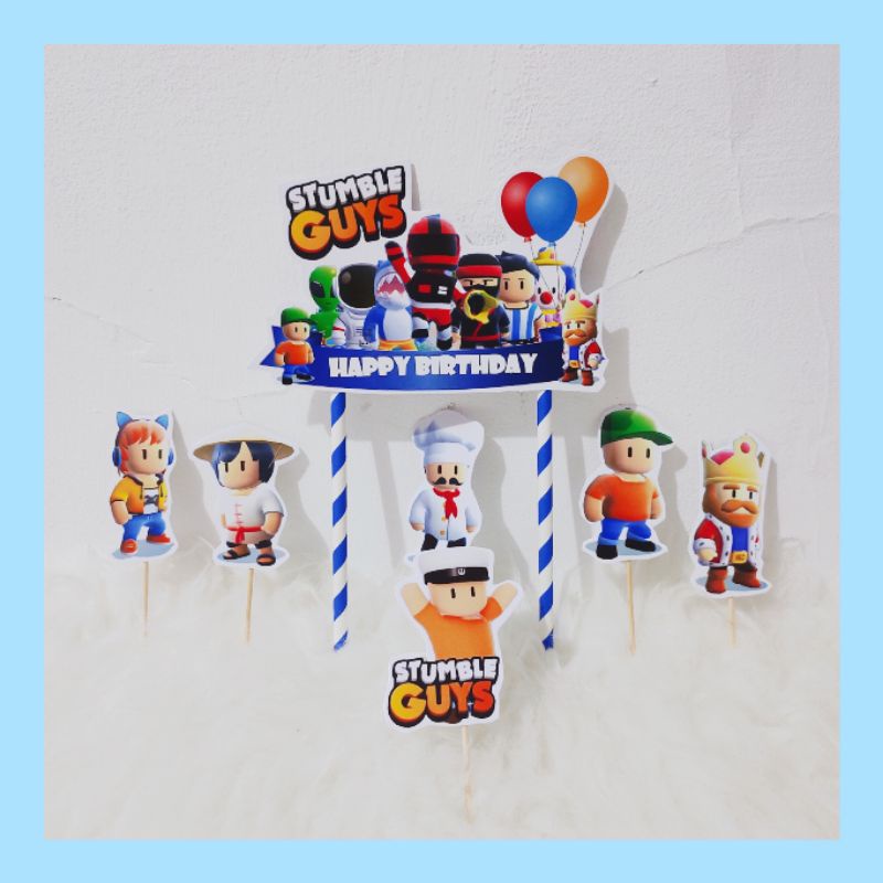 Stumble Guys topper birthday topper happy birthday topper cartoon ...