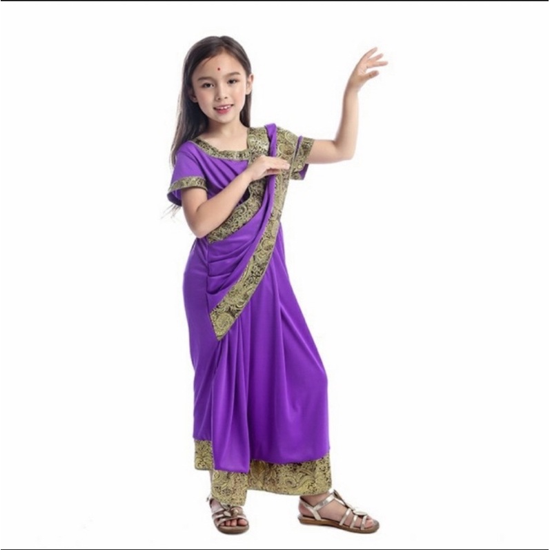 Jojokids - saree Indian children's traditional dress / traditional sari ...
