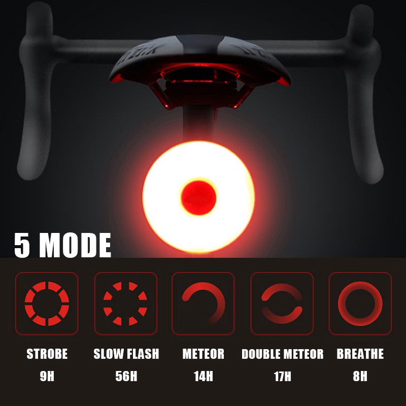 Mini Led Bicycle Tail Light Usb Chargeable Bike Rear Lights Ipx5 ...