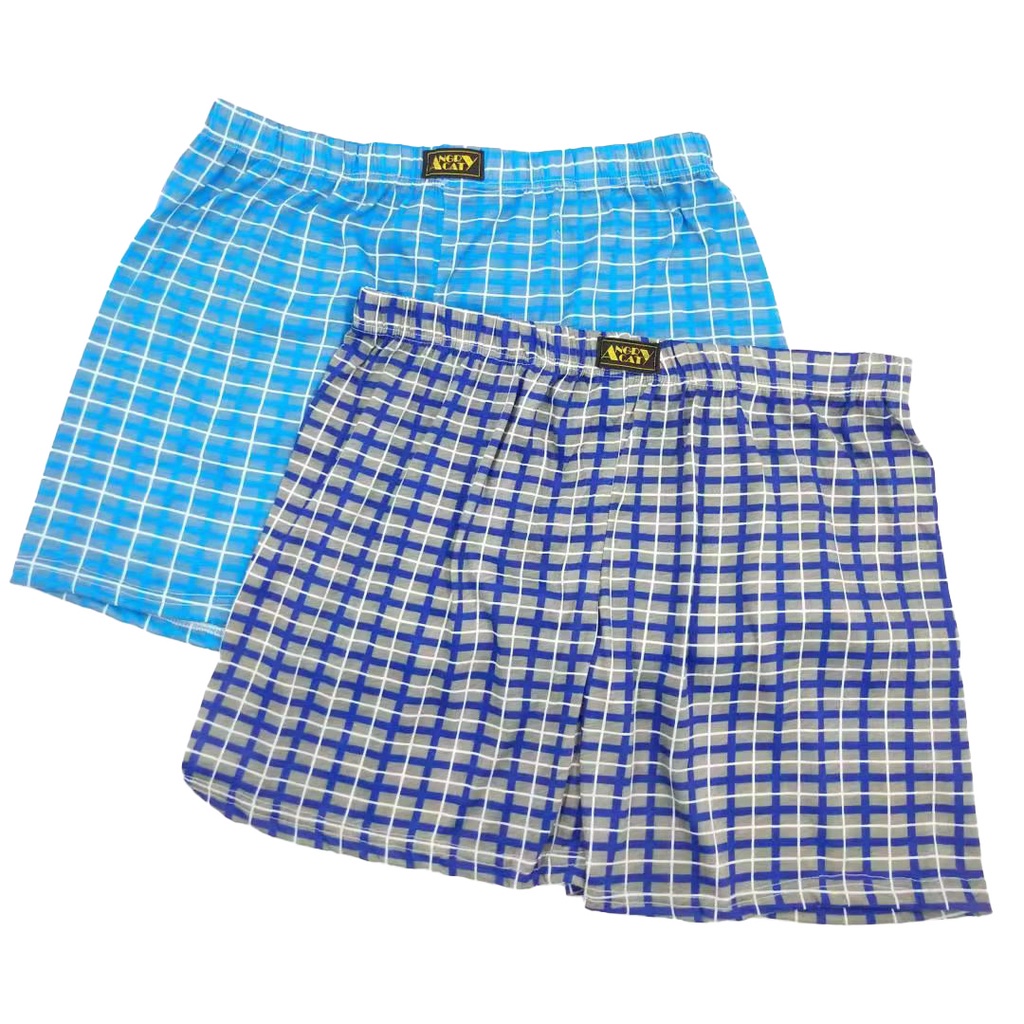 Plus Size Cotton Boxer Shorts 4XL/5XL/6XL Grid Design for Men | Shopee ...