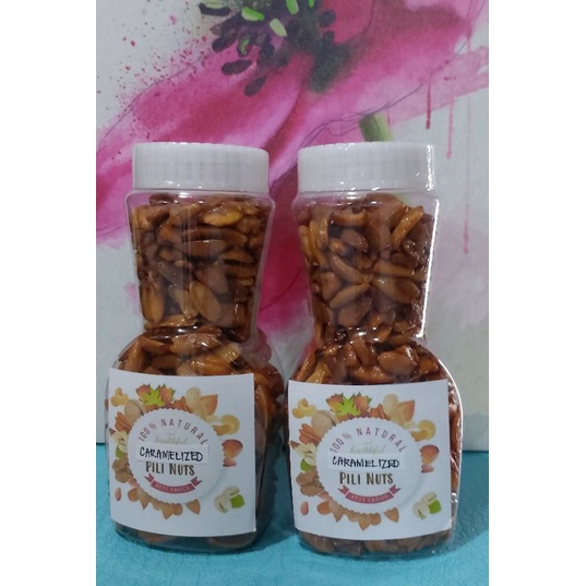 Caramelized pili nuts in big jar 280 grams pure pili nuts | Shopee ...