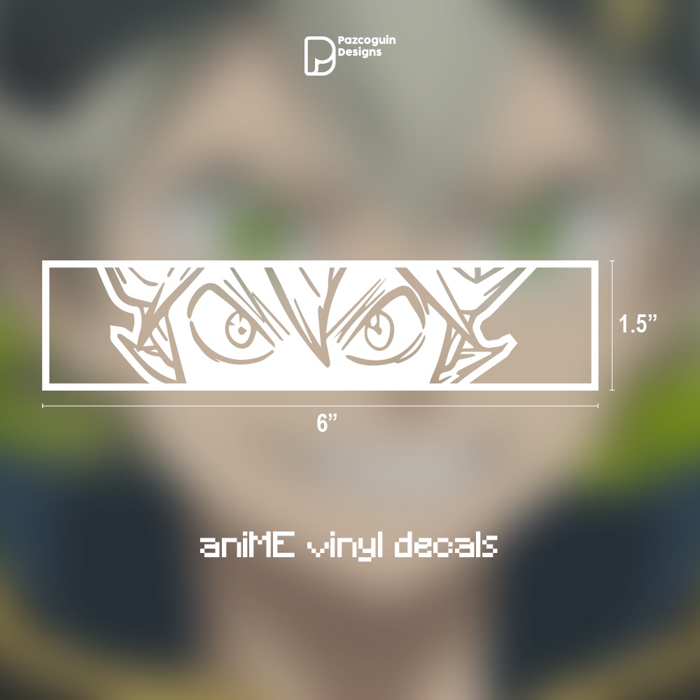 AniME Husbando Vinyl Stickers Black Clover Asta | Shopee Philippines