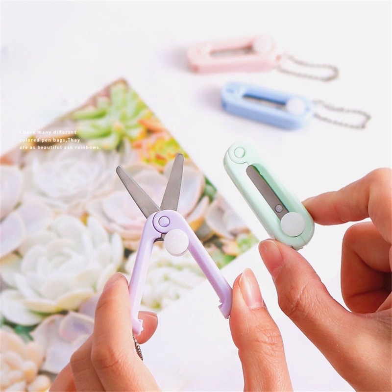Creative Mini Portable Folding Scissors Morandi Simple Paper-Cutting ...