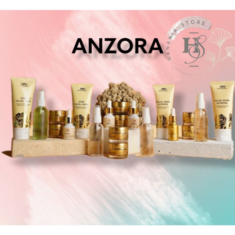 Skincare Set Facial Care Package ANZORA GLOW ACNE Original Face ...