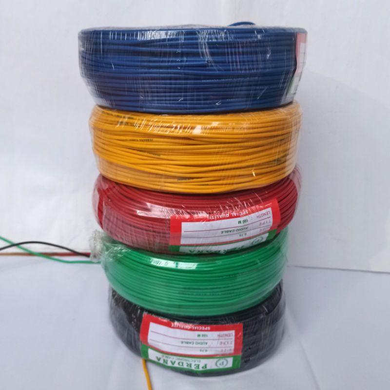 0.75mm 18 AWG Fiber Cable Electrical Cable Per Meter | Shopee Philippines